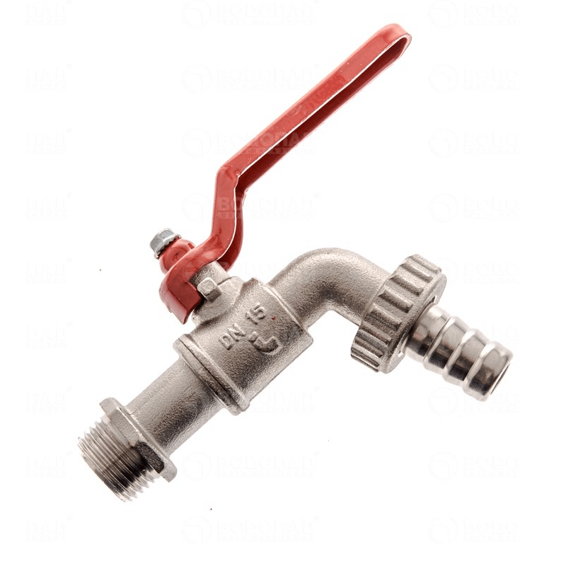 3/4" Н / Кран шаровый водоразборный под шланг с латунным штуцером IDEAL ...